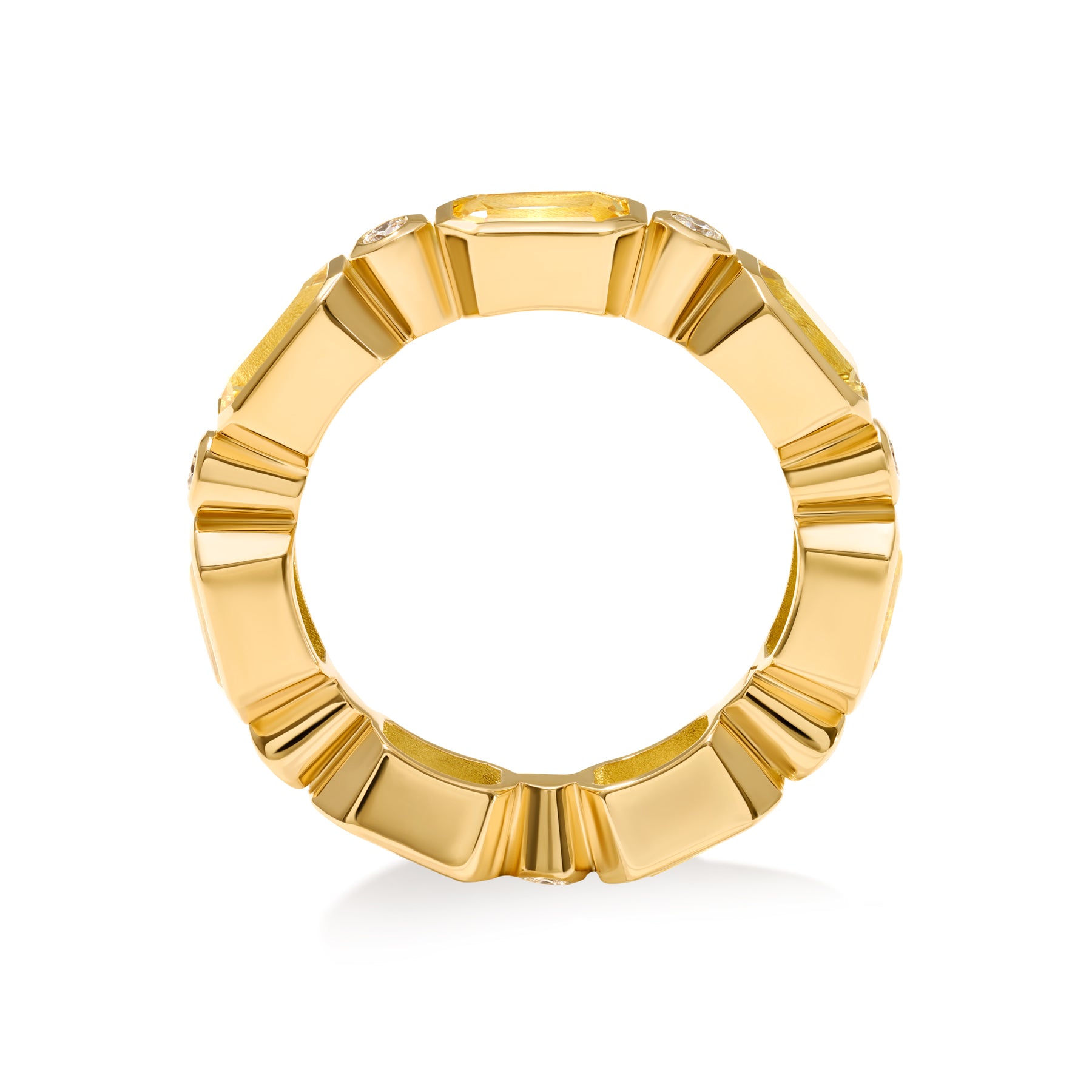 VIERI I Bellezza Ring Bold | 18K recycled real gold | ethical sapphires ...
