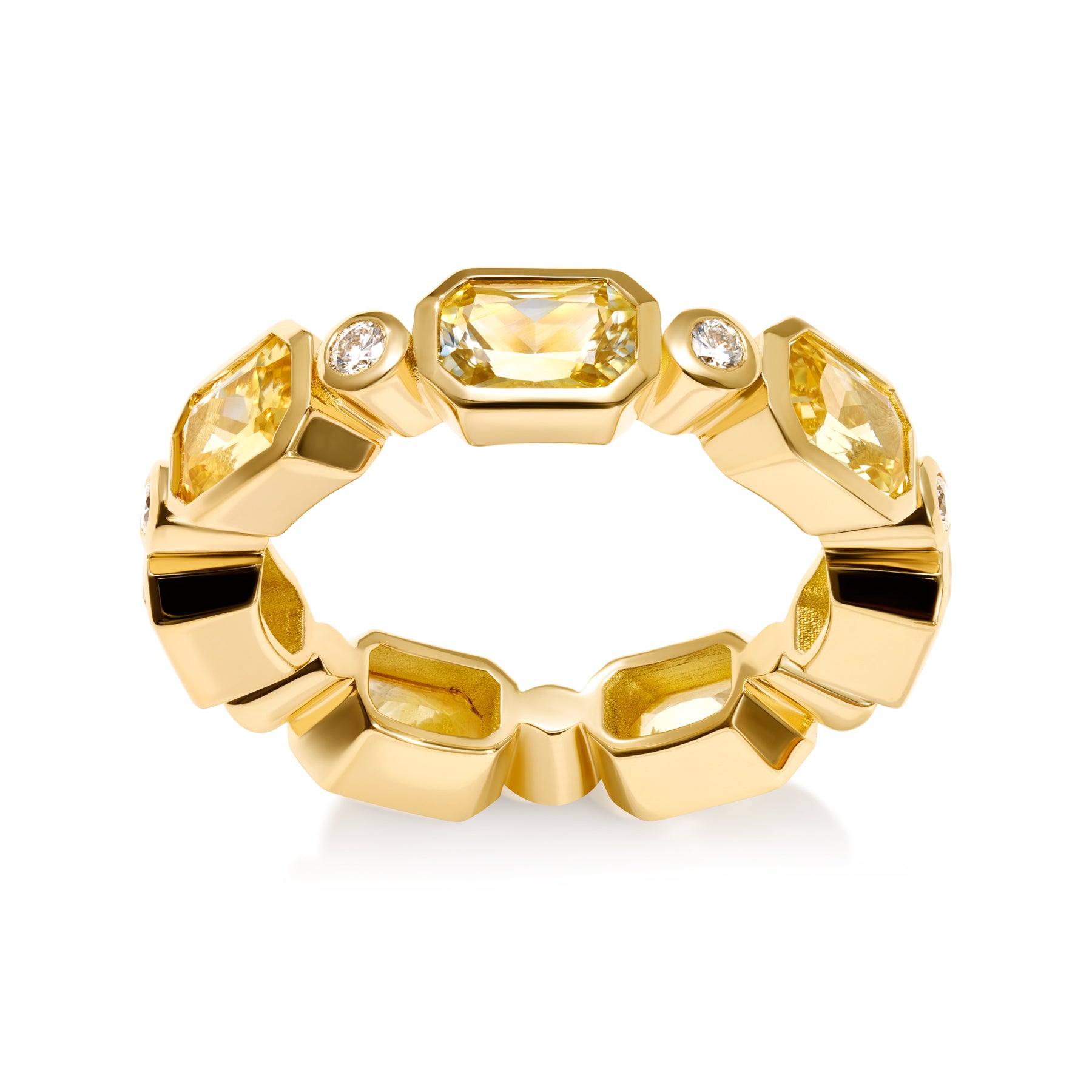 VIERI I Bellezza Ring Bold | 18K recycled real gold | ethical sapphires ...